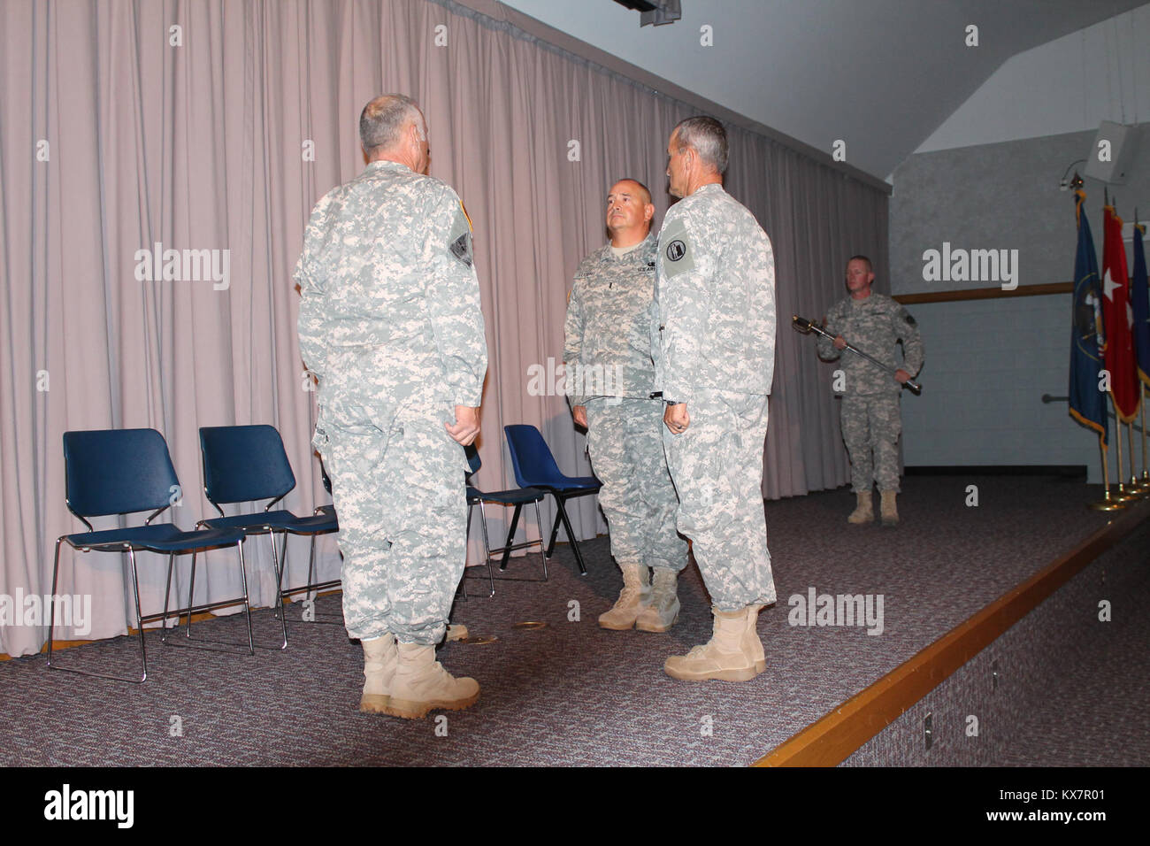 US Army National Guard change of command ceremony Stock Photo - Alamy