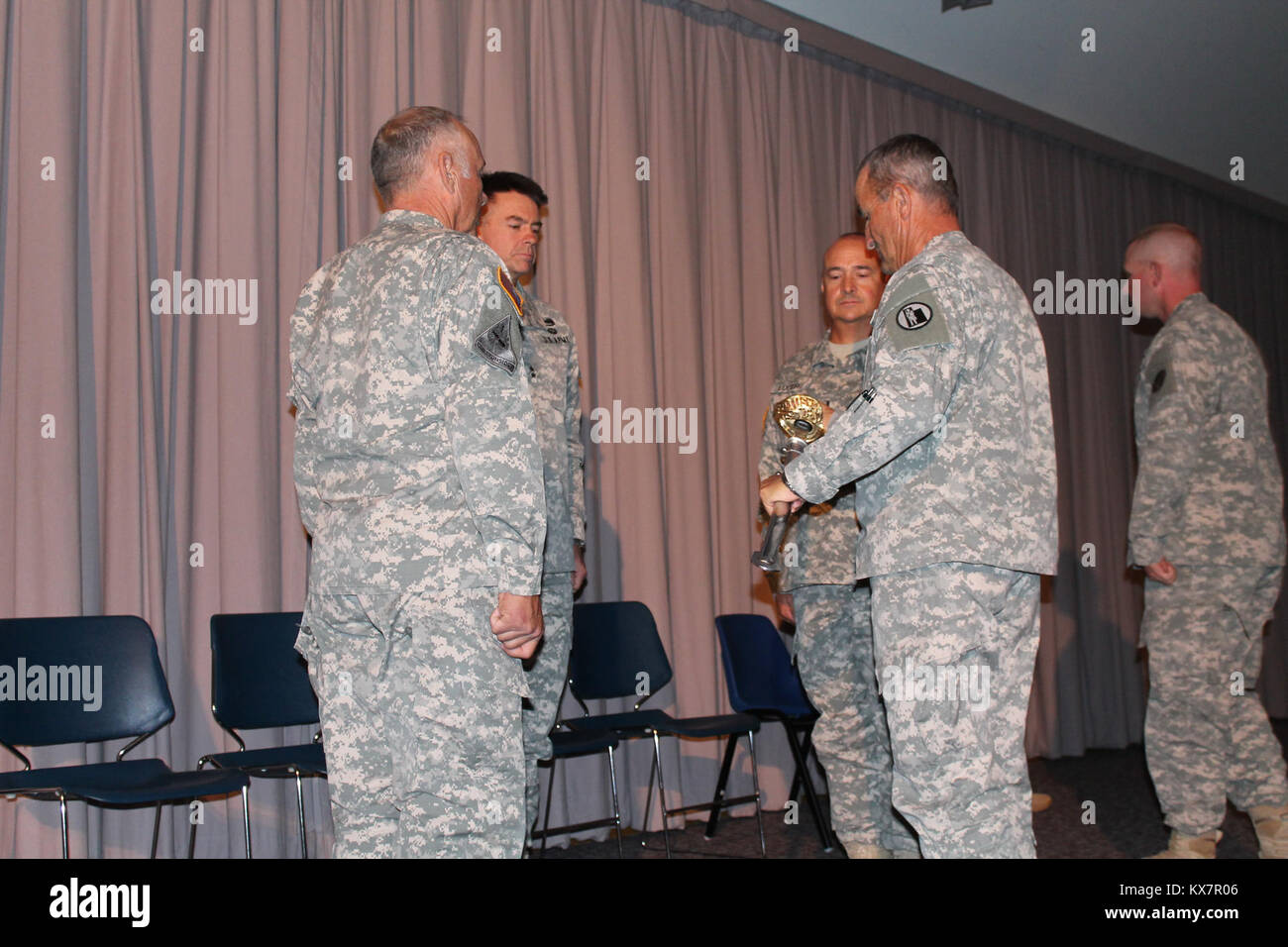 US Army National Guard change of command ceremony Stock Photo - Alamy
