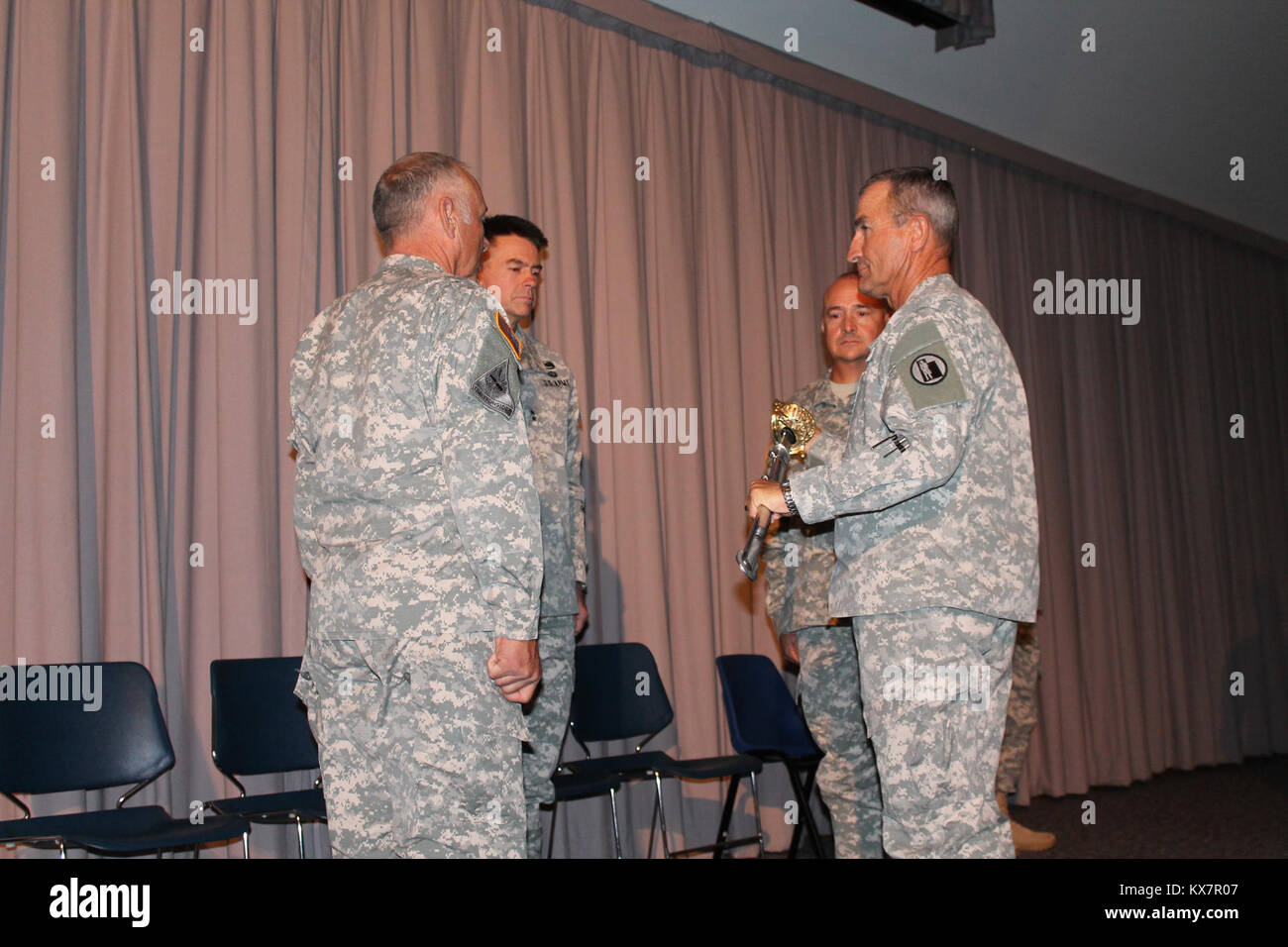 US Army National Guard change of command ceremony Stock Photo - Alamy