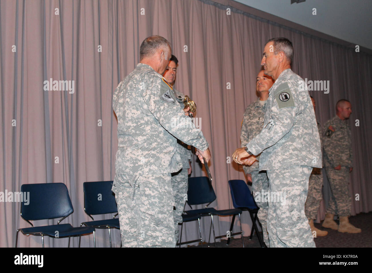 US Army National Guard change of command ceremony Stock Photo - Alamy