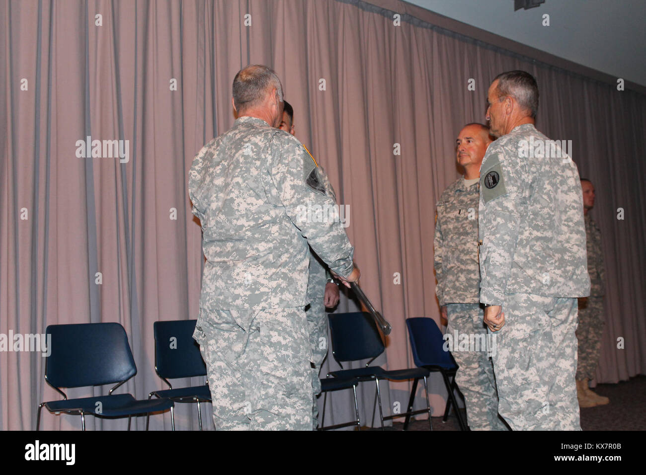 US Army National Guard change of command ceremony Stock Photo - Alamy