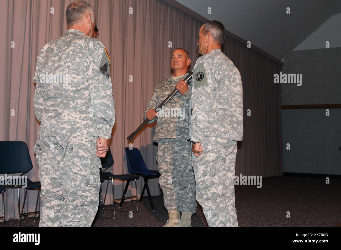 US Army National Guard change of command ceremony Stock Photo - Alamy