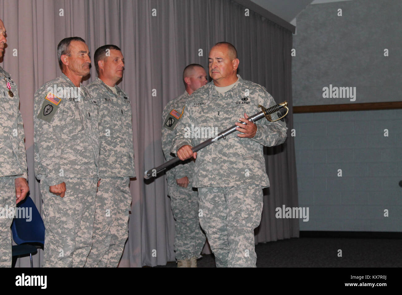 US Army National Guard change of command ceremony Stock Photo - Alamy
