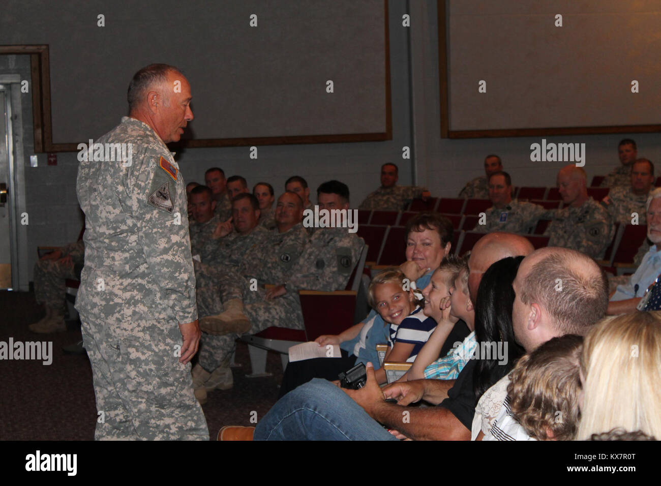 US Army National Guard awards and medal presentation ceremony Stock ...