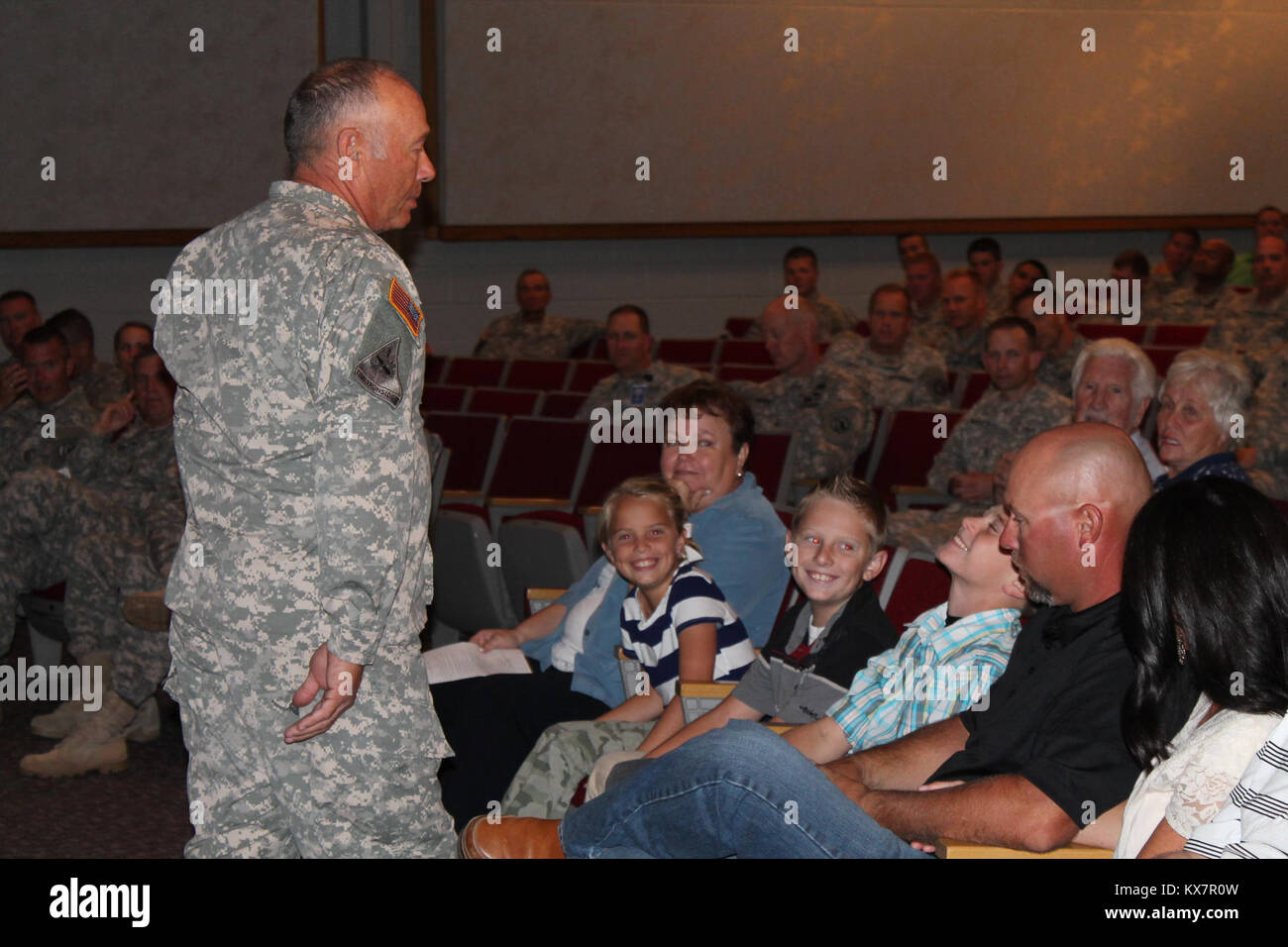 US Army National Guard awards and medal presentation ceremony Stock ...
