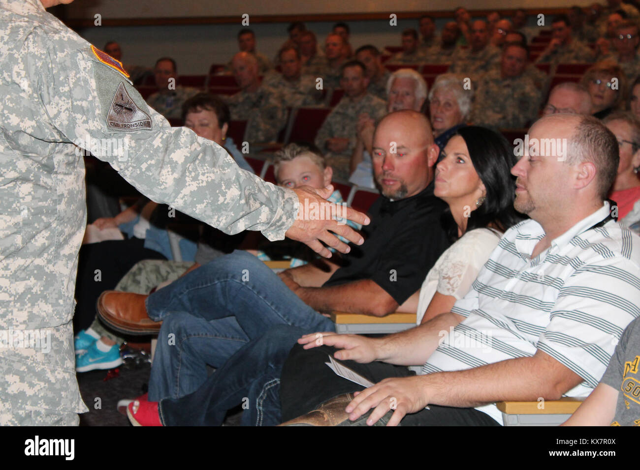 US Army National Guard awards and medal presentation ceremony Stock ...