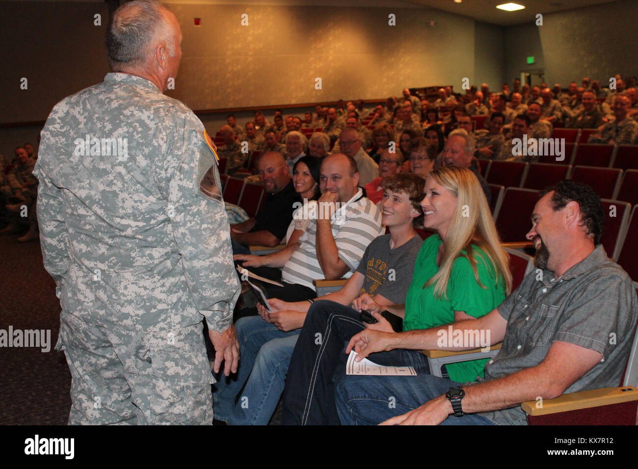 US Army National Guard awards and medal presentation ceremony Stock ...