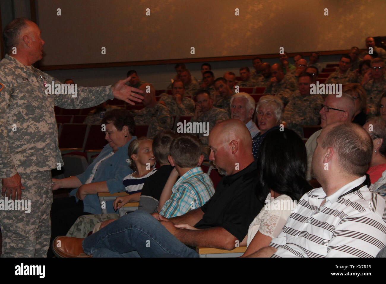 US Army National Guard awards and medal presentation ceremony Stock ...