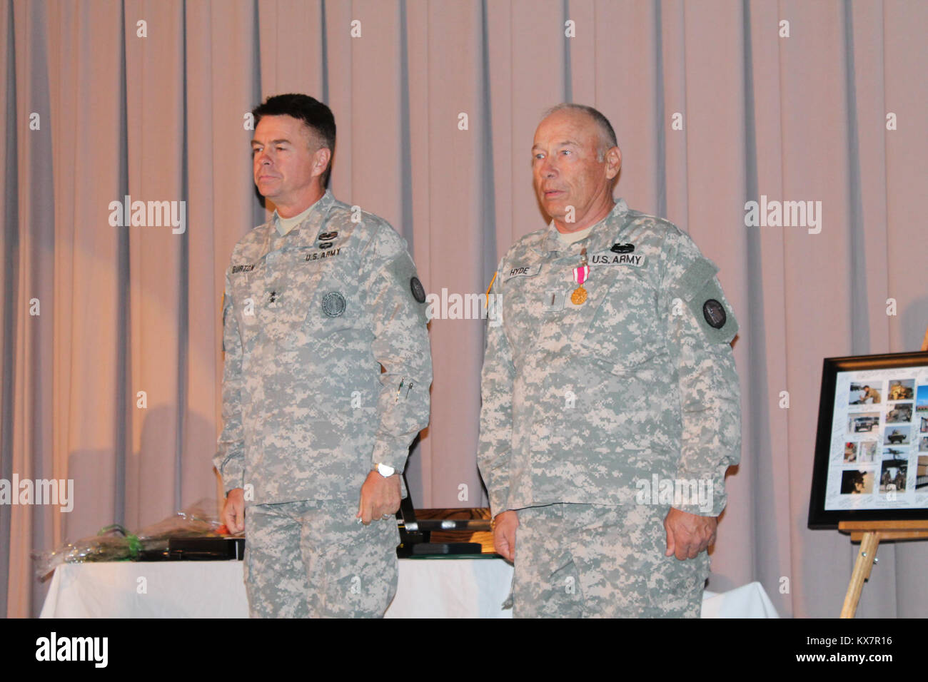 US Army National Guard awards and medal presentation ceremony Stock ...