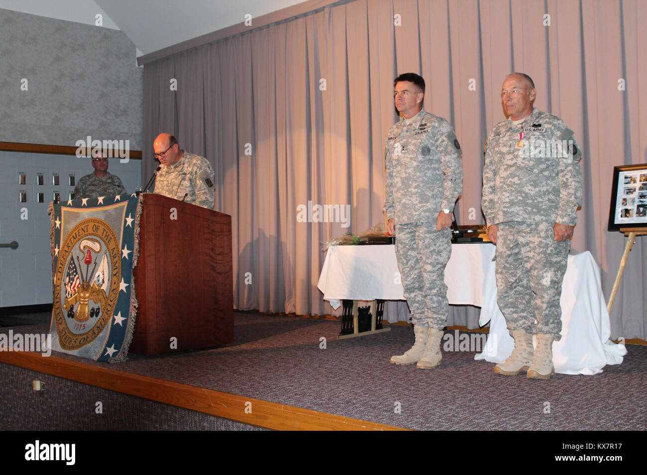 US Army National Guard awards and medal presentation ceremony Stock ...