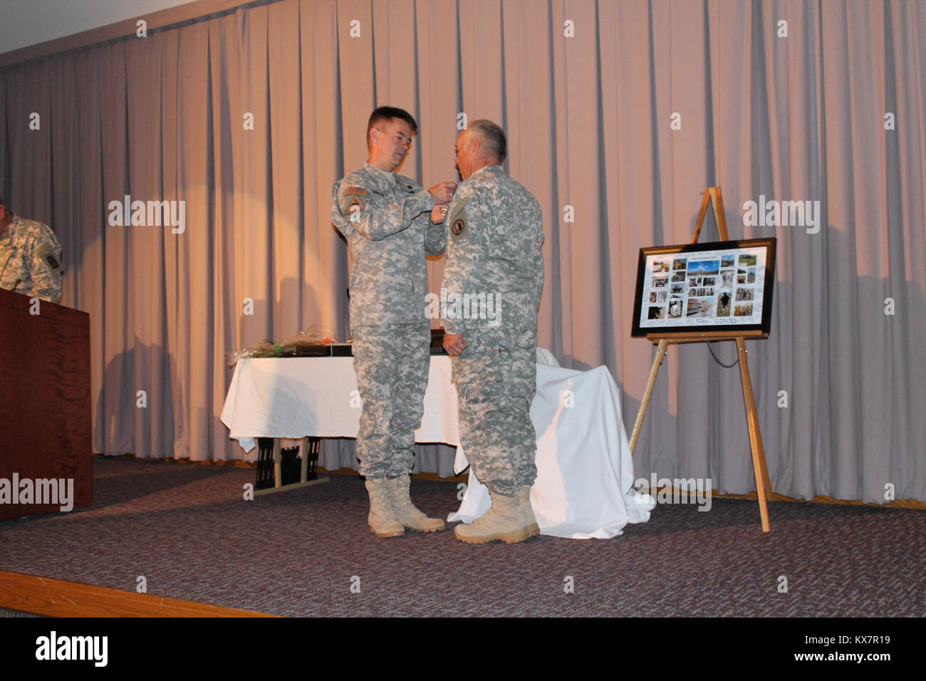 US Army National Guard awards and medal presentation ceremony Stock ...