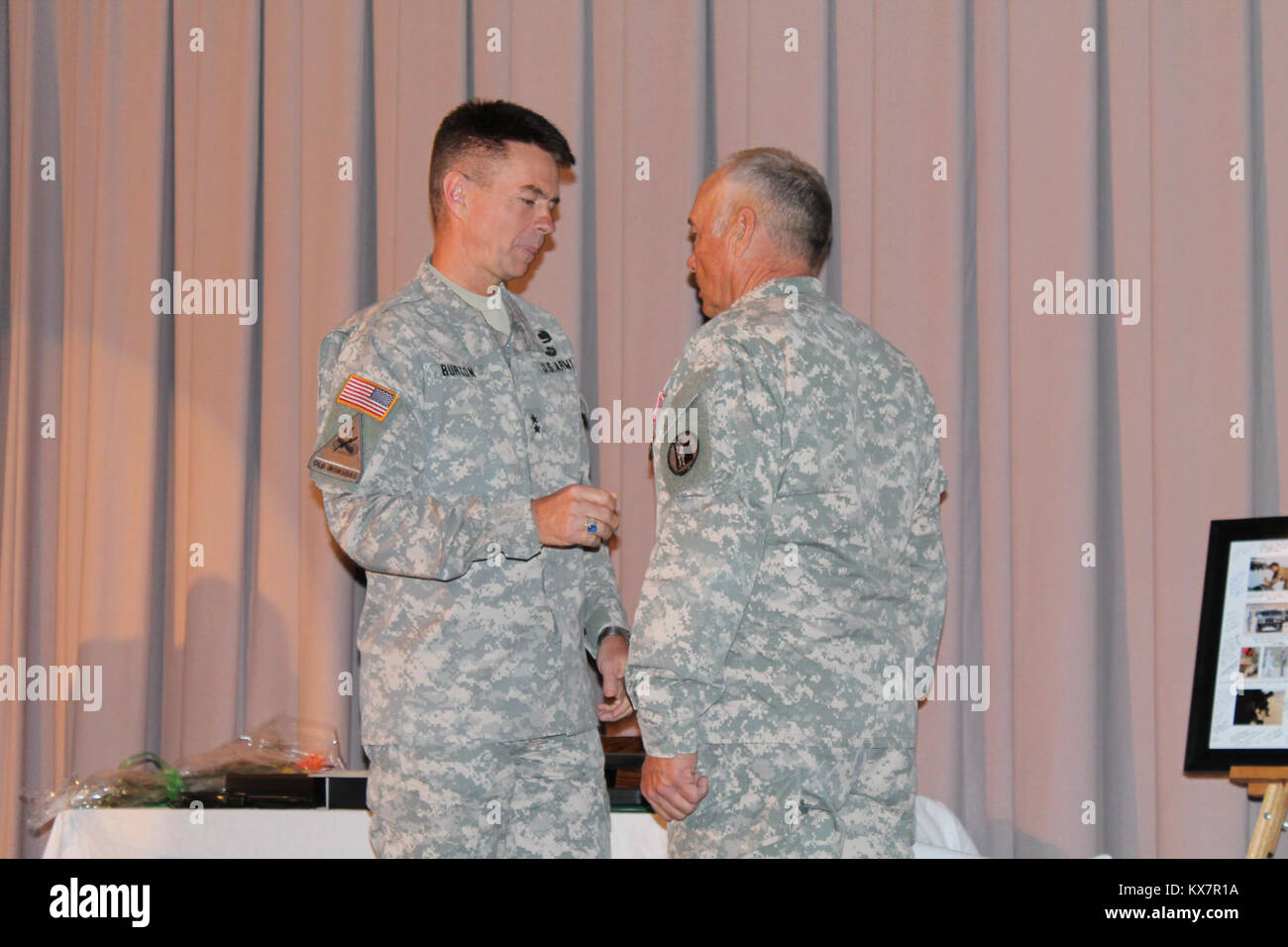 US Army National Guard awards and medal presentation ceremony Stock ...