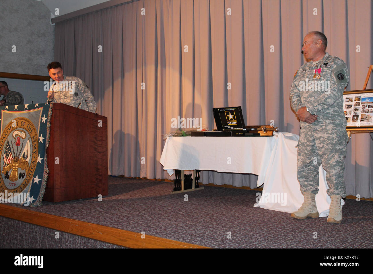 US Army National Guard awards and medal presentation ceremony Stock ...