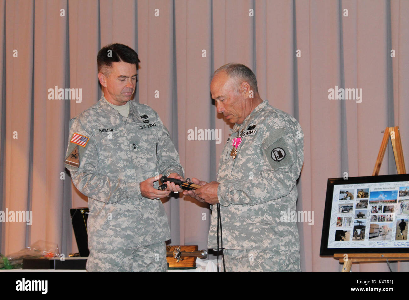 US Army National Guard awards and medal presentation ceremony Stock ...