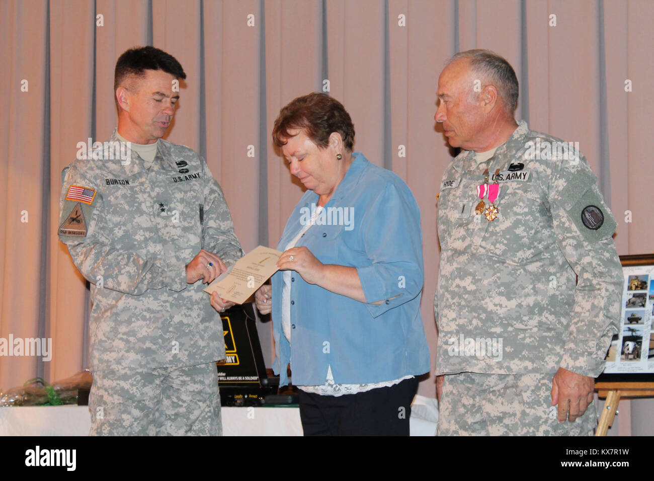 US Army National Guard awards and medal presentation ceremony Stock ...