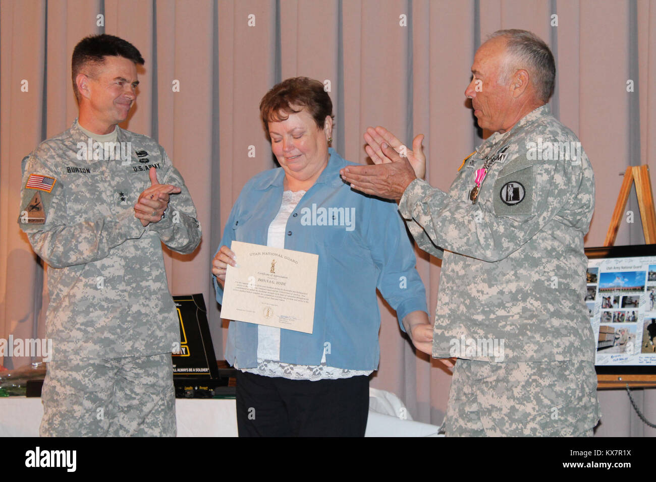 US Army National Guard awards and medal presentation ceremony Stock ...