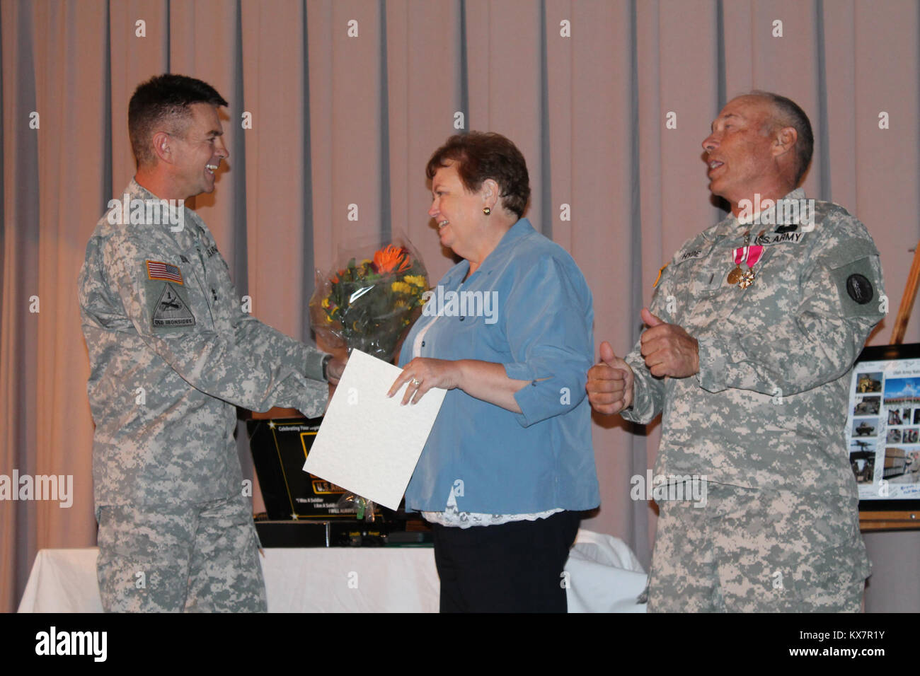 US Army National Guard awards and medal presentation ceremony Stock ...