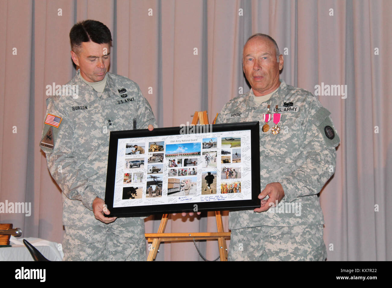 US Army National Guard awards and medal presentation ceremony Stock ...