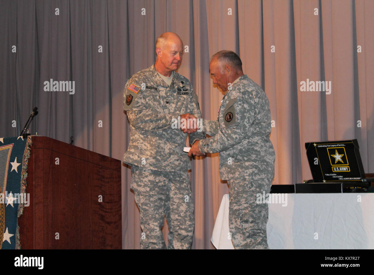US Army National Guard awards and medal presentation ceremony Stock ...
