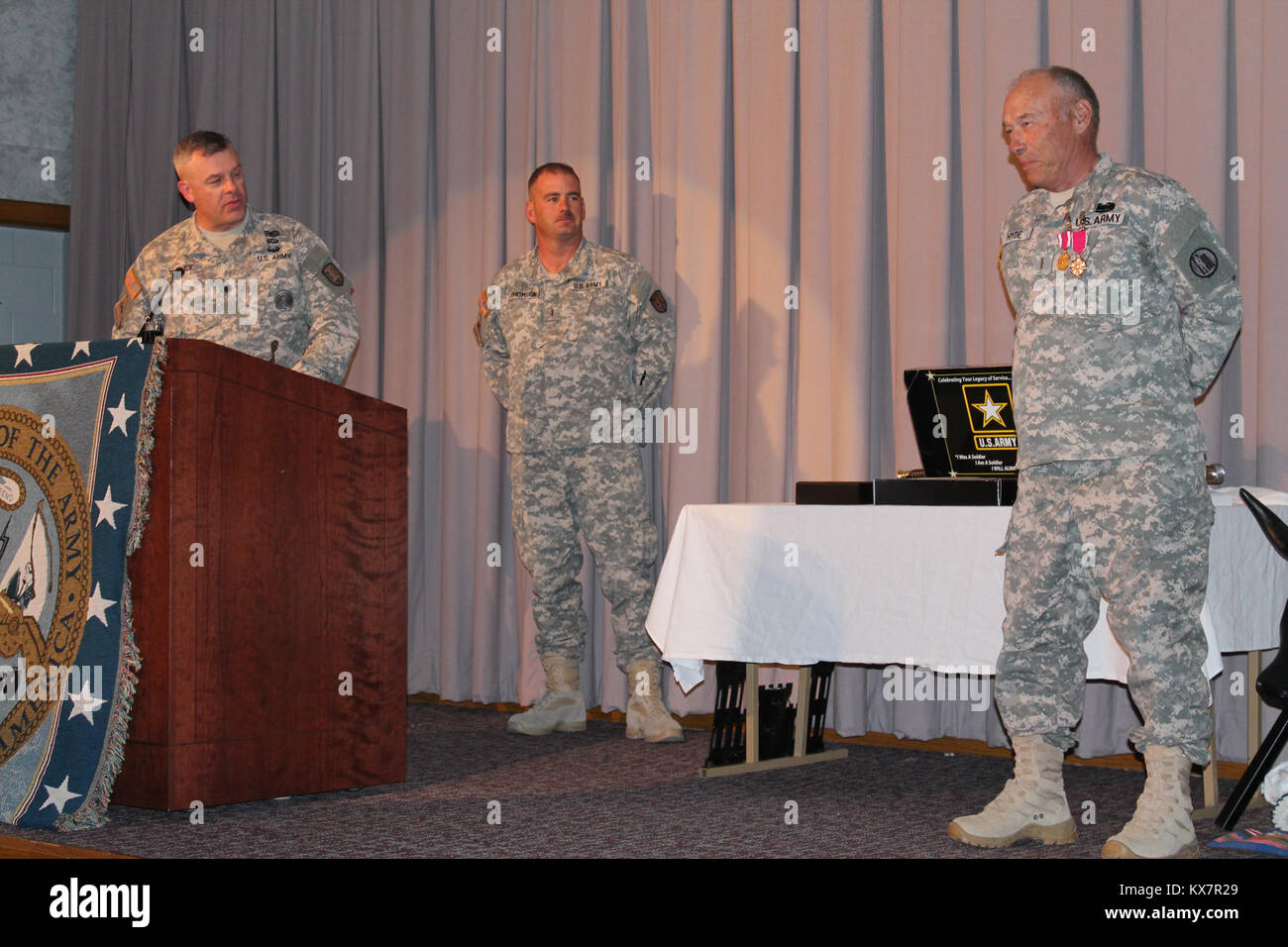 US Army National Guard awards and medal presentation ceremony Stock ...
