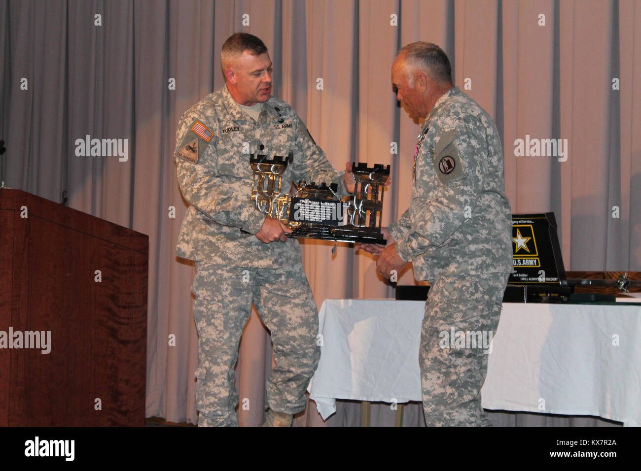 US Army National Guard awards and medal presentation ceremony Stock ...