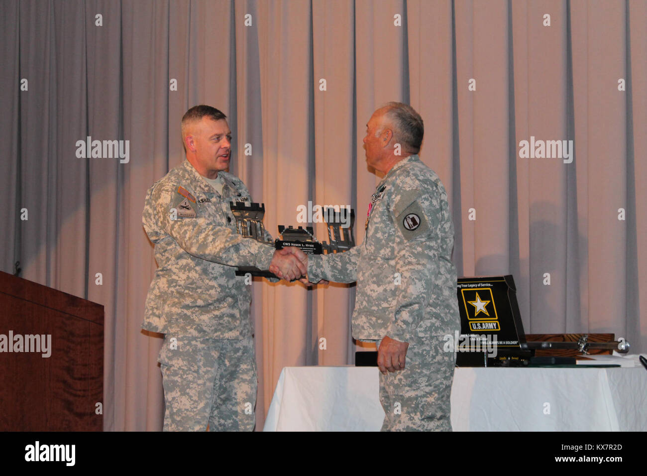 US Army National Guard awards and medal presentation ceremony Stock ...