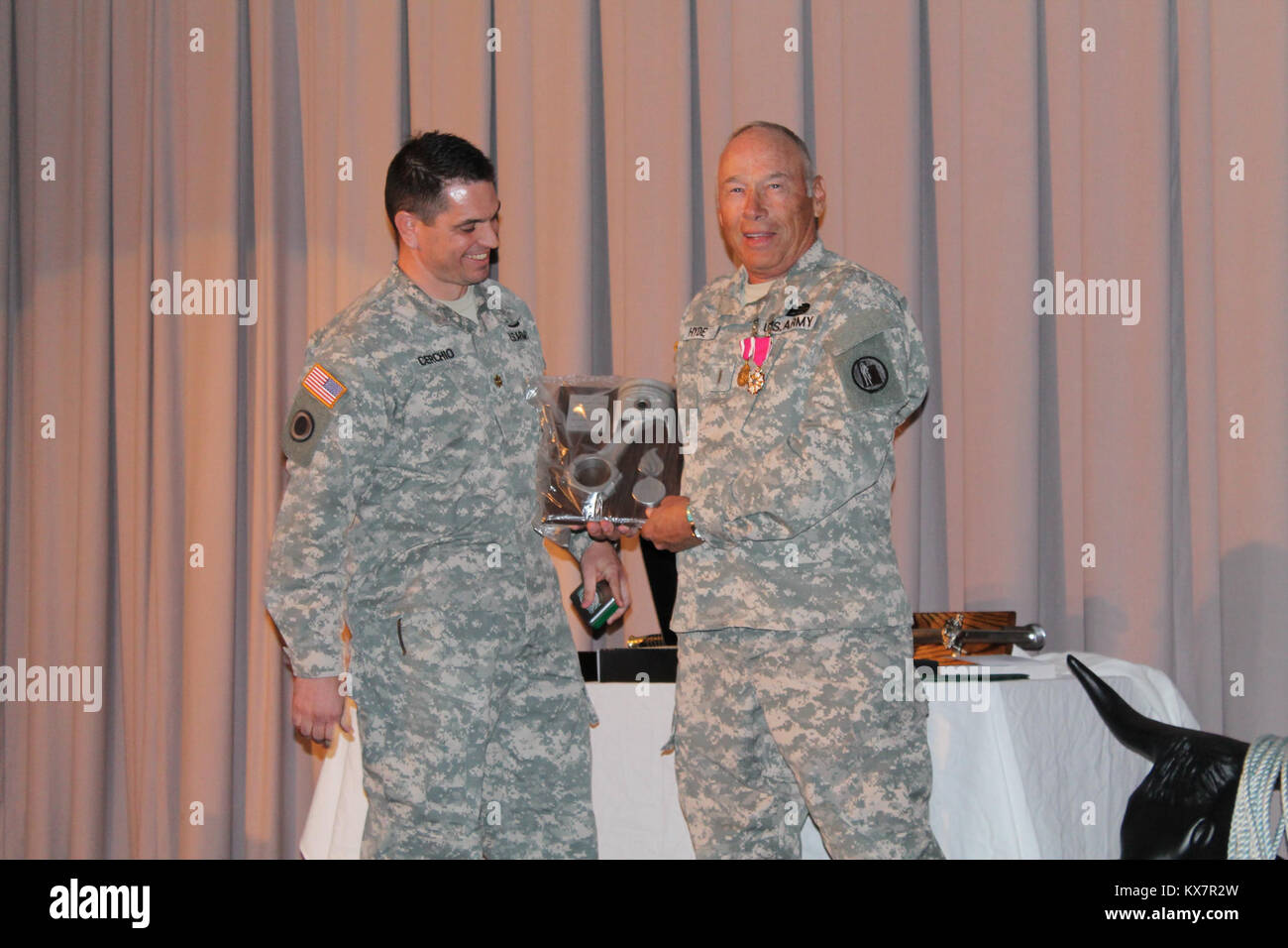 US Army National Guard awards and medal presentation ceremony Stock ...