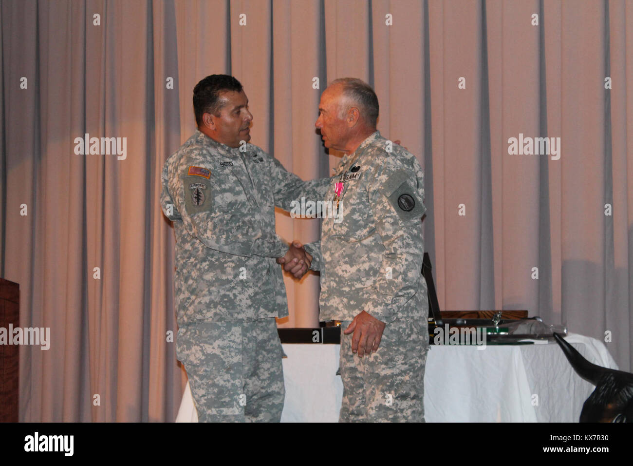 US Army National Guard awards and medal presentation ceremony Stock ...