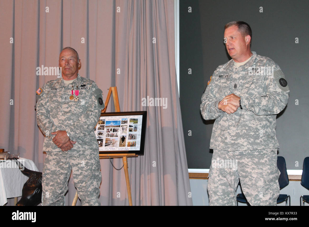 US Army National Guard awards and medal presentation ceremony Stock ...