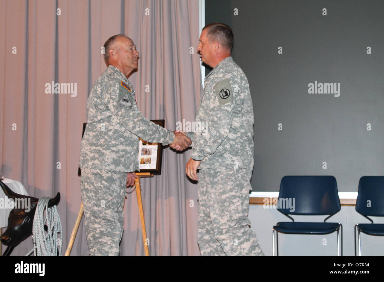 US Army National Guard awards and medal presentation ceremony Stock ...