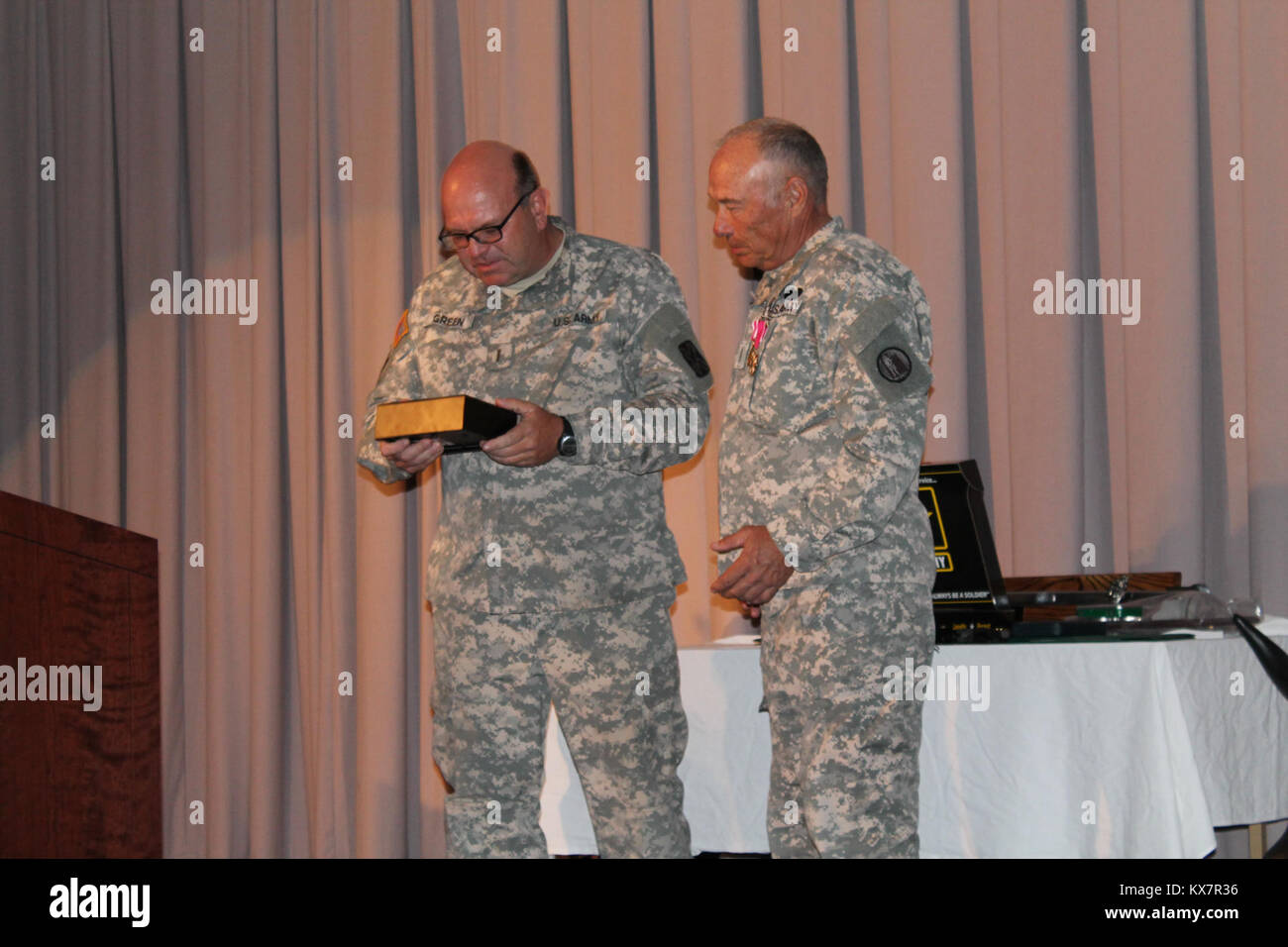 US Army National Guard awards and medal presentation ceremony Stock ...