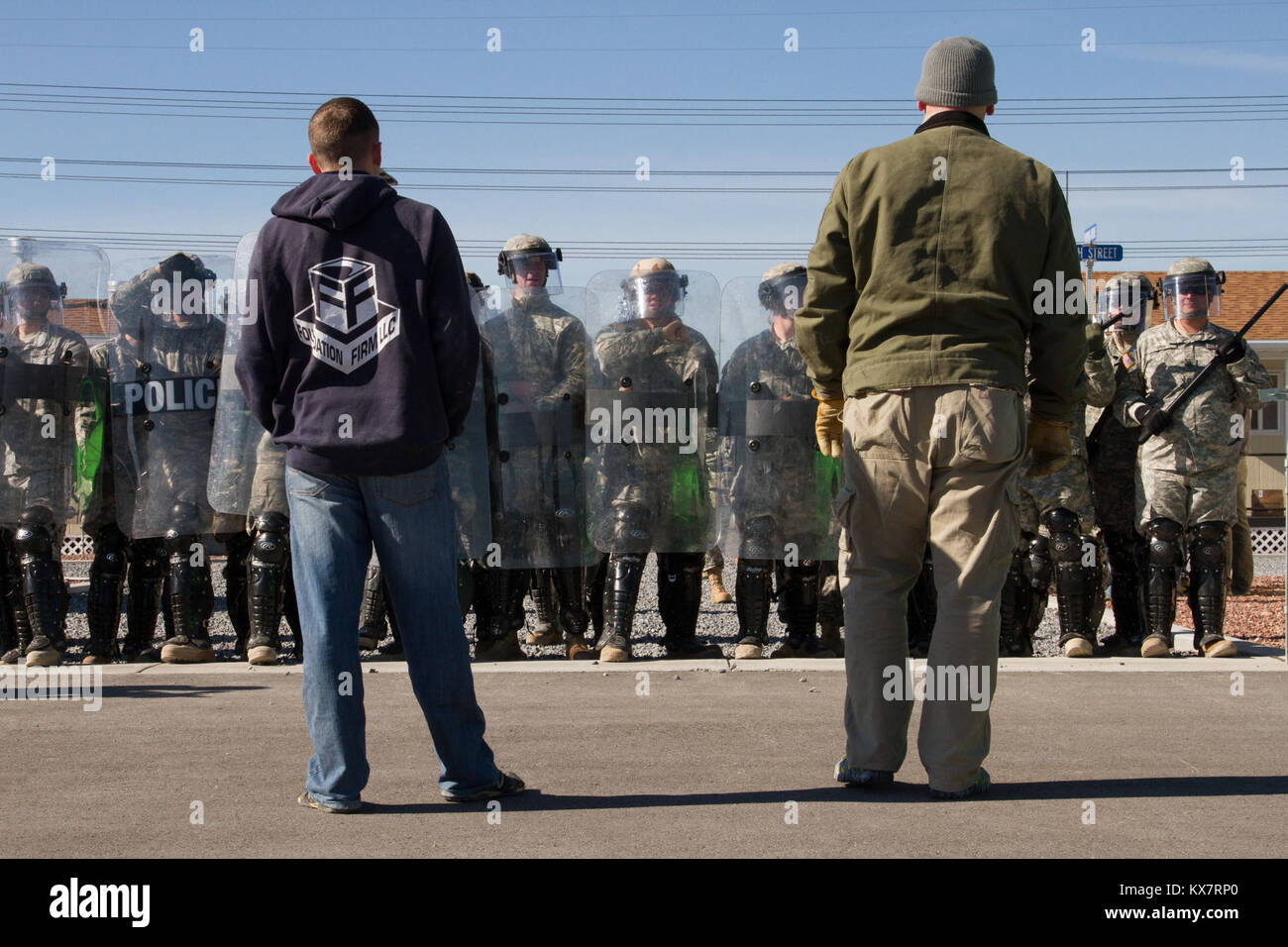 Two role players help troops with the Delta 142nd Military Intelligence ...