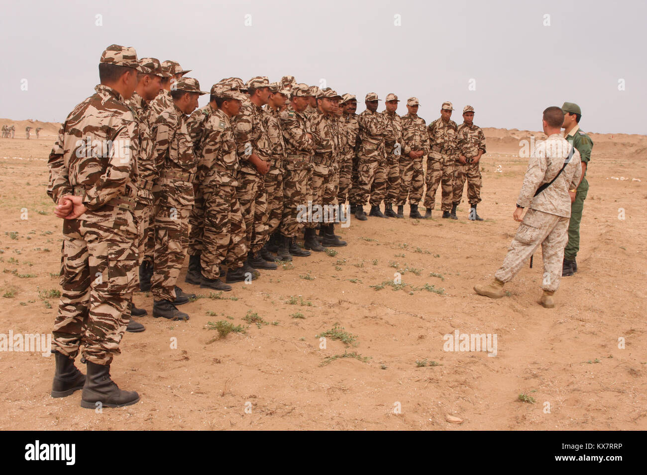 U.S. Army combat training in the desert with allies and military ...