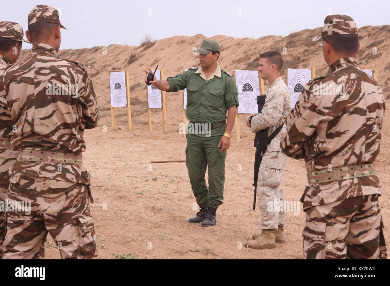U.S. Army combat training in the desert with allies and military ...