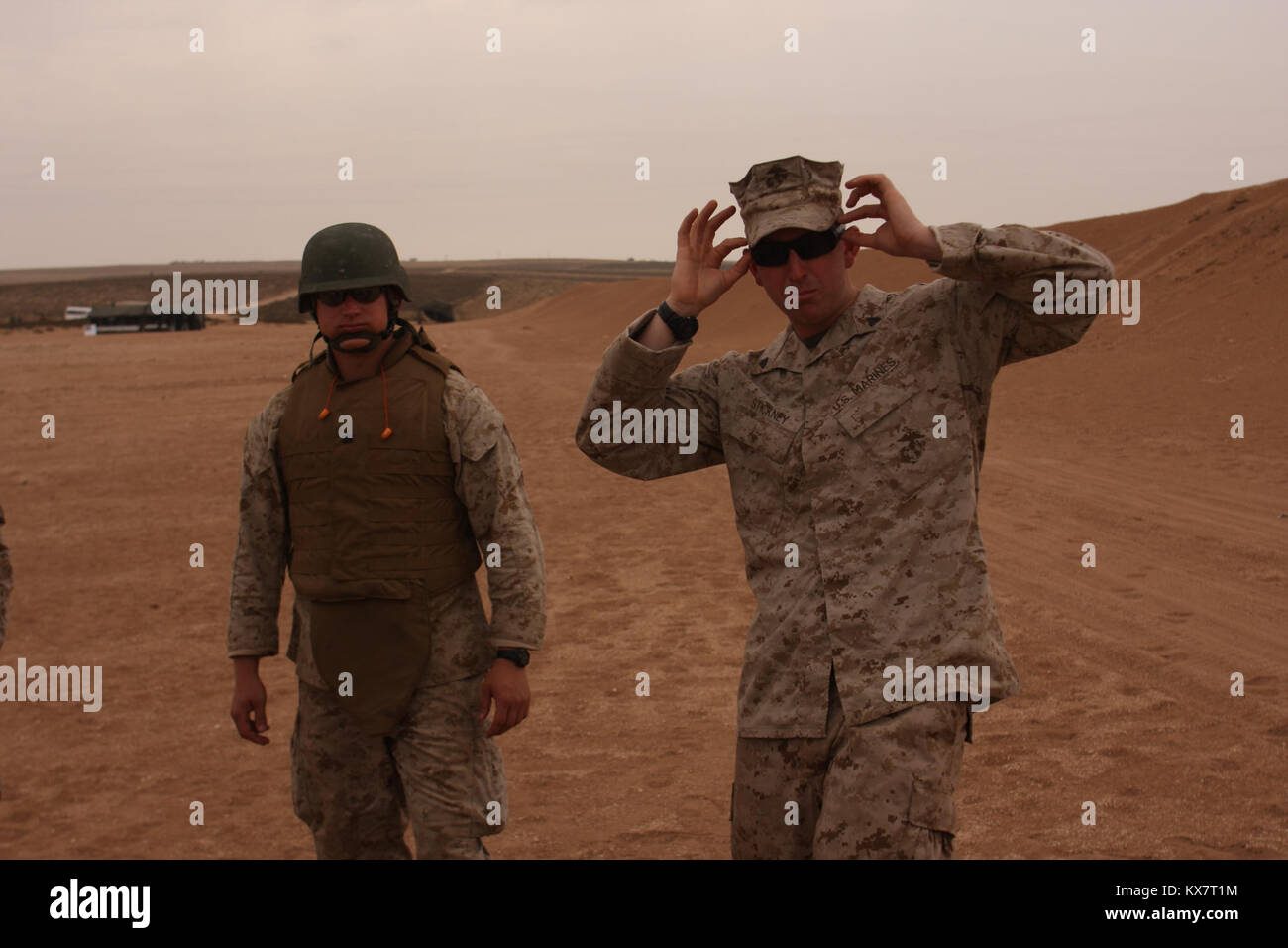 US Army military weapons training in the desert. Passing skills on to ...