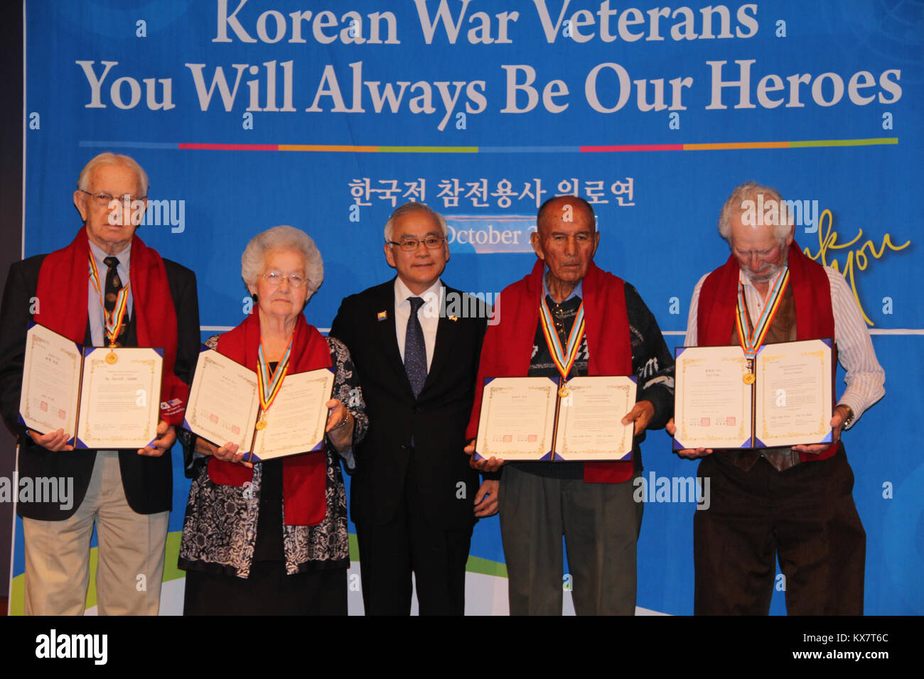 South Korea honored U.S. Korean War veterans on the 60th anniversary of ...