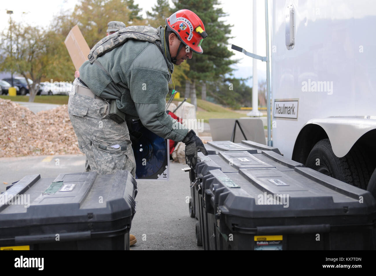 US Army National Guard search and extraction rescue team. Colorado ...
