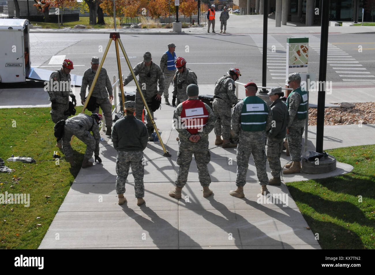 US Army National Guard search and extraction rescue team. Colorado ...