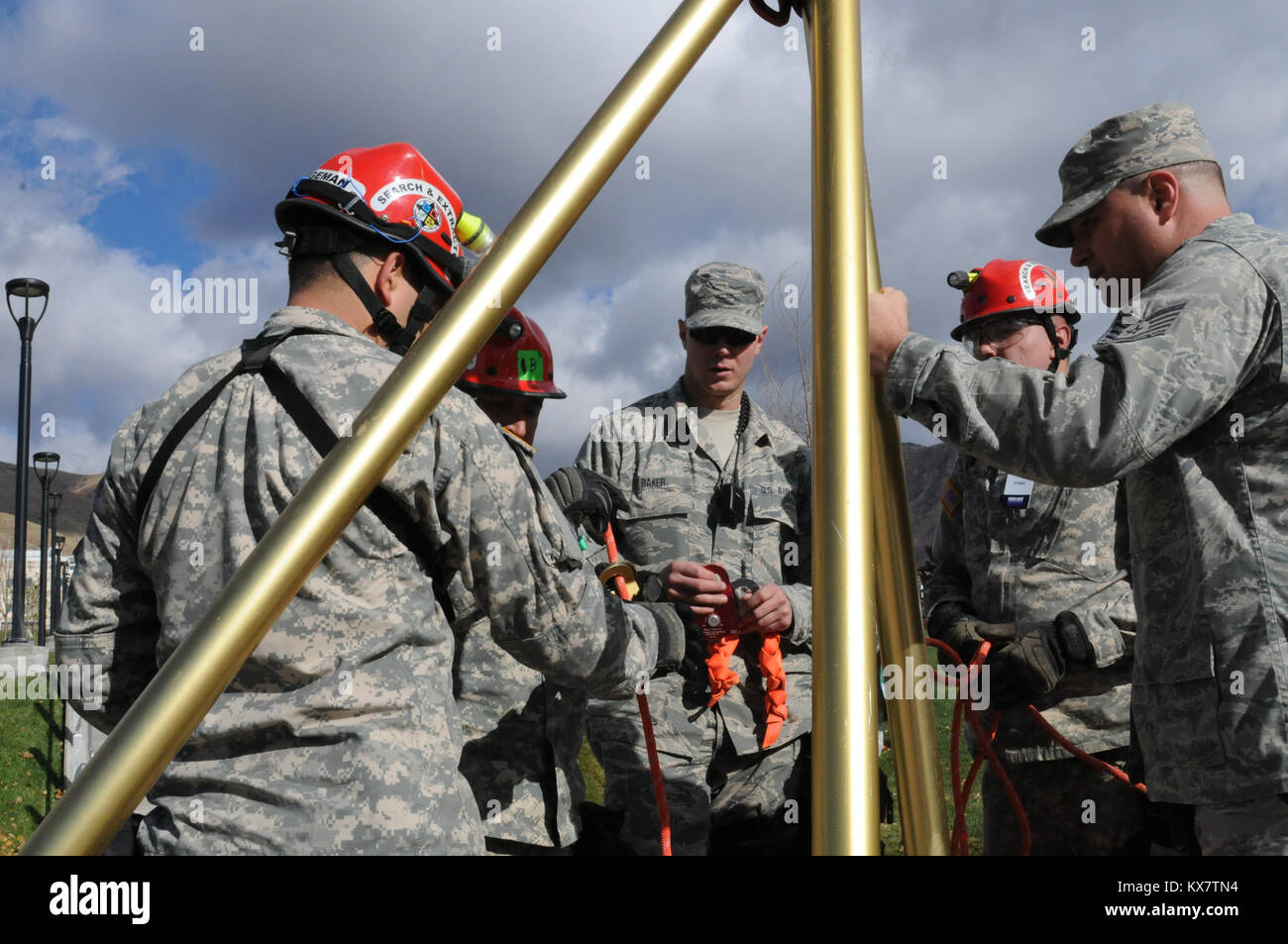 US Army National Guard search and extraction rescue team. Colorado ...