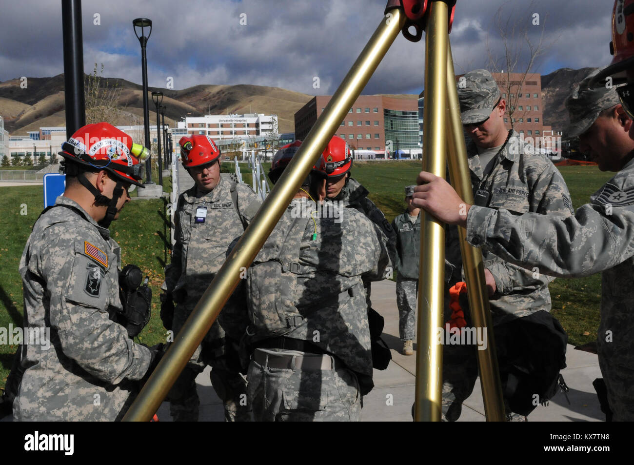 US Army National Guard search and extraction rescue team. Colorado ...