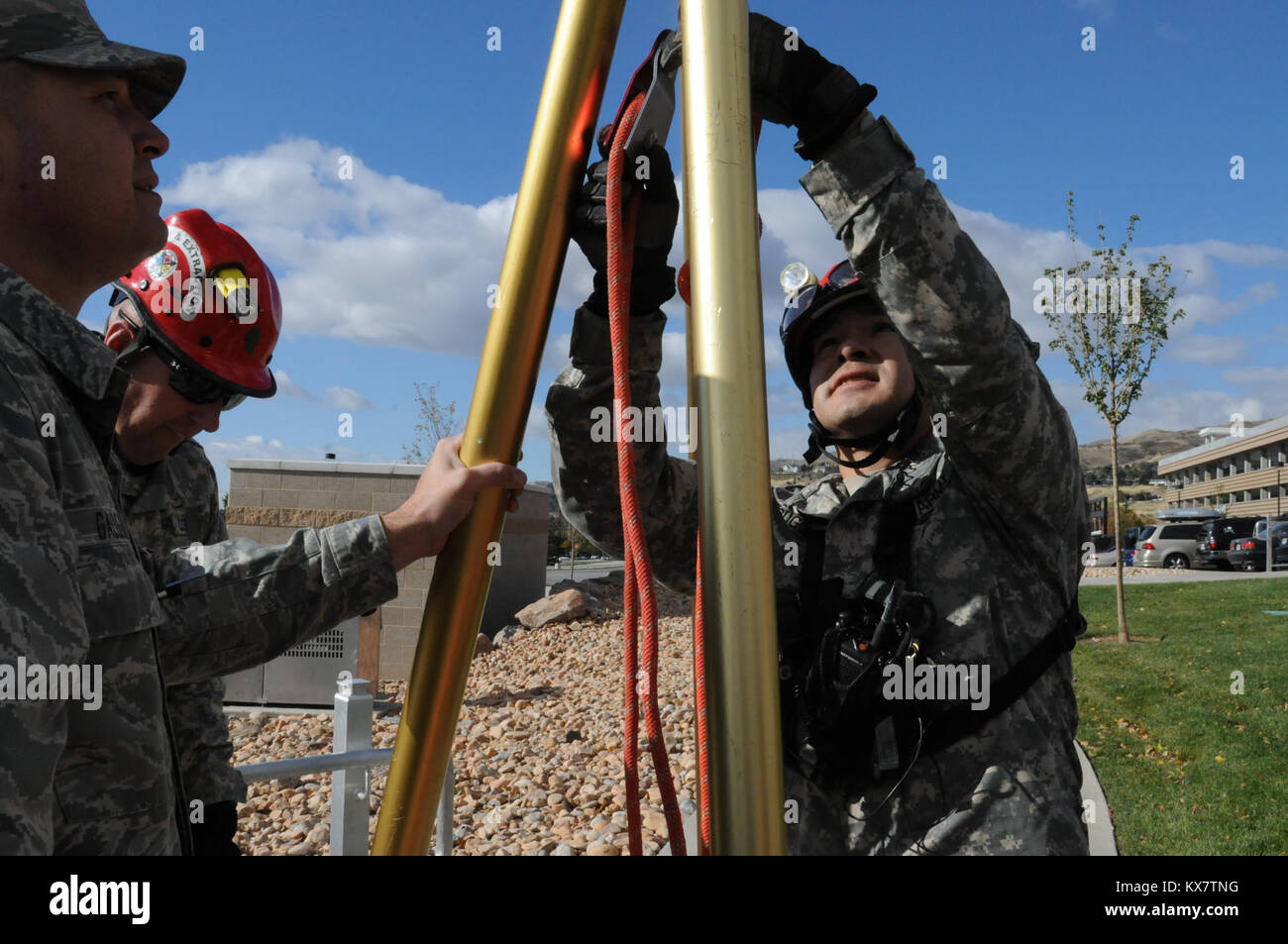 US Army National Guard search and extraction rescue team. Colorado ...