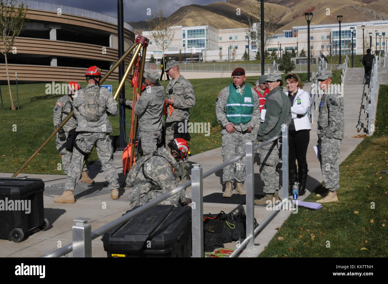 US Army National Guard search and extraction rescue team. Colorado ...