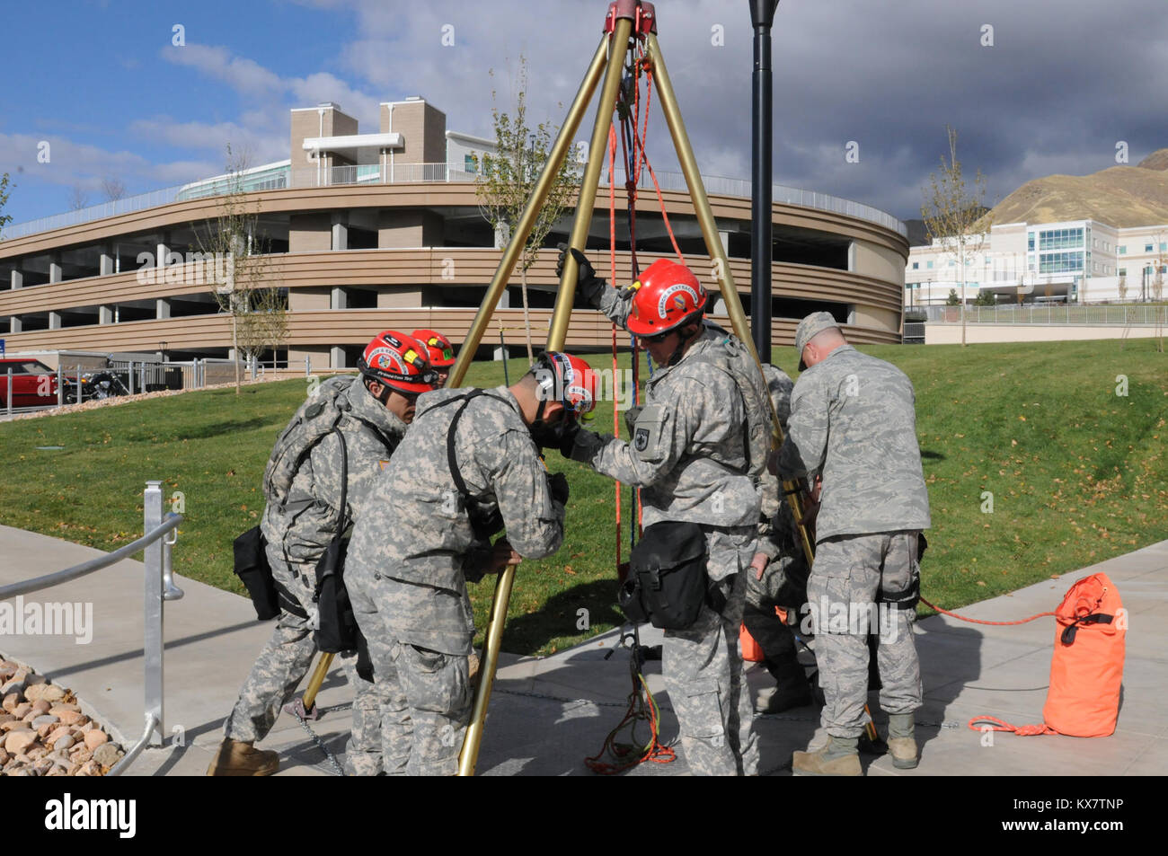 US Army National Guard search and extraction rescue team. Colorado ...