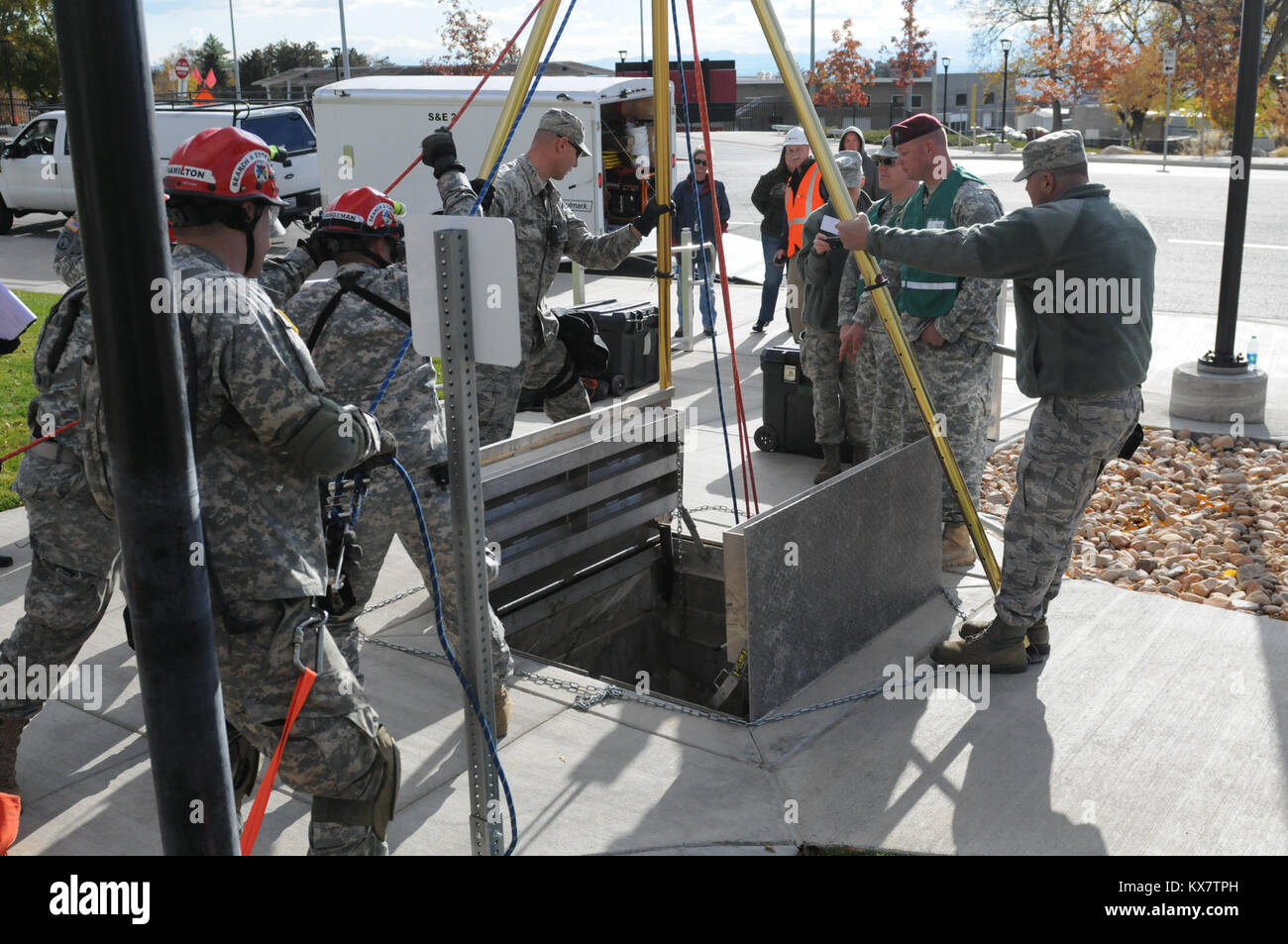 US Army National Guard search and extraction rescue team. Colorado ...