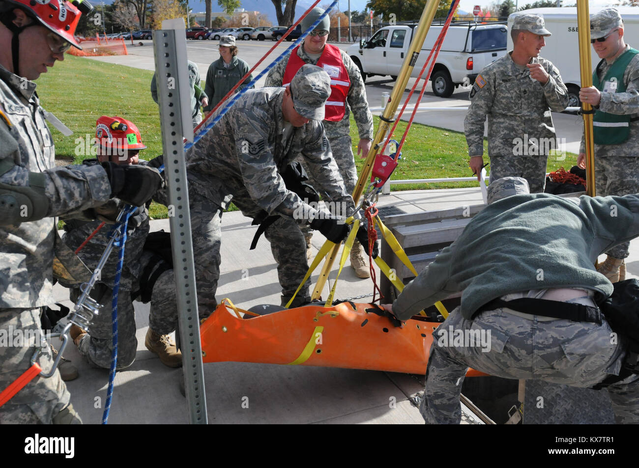 US Army National Guard search and extraction rescue team. Colorado ...