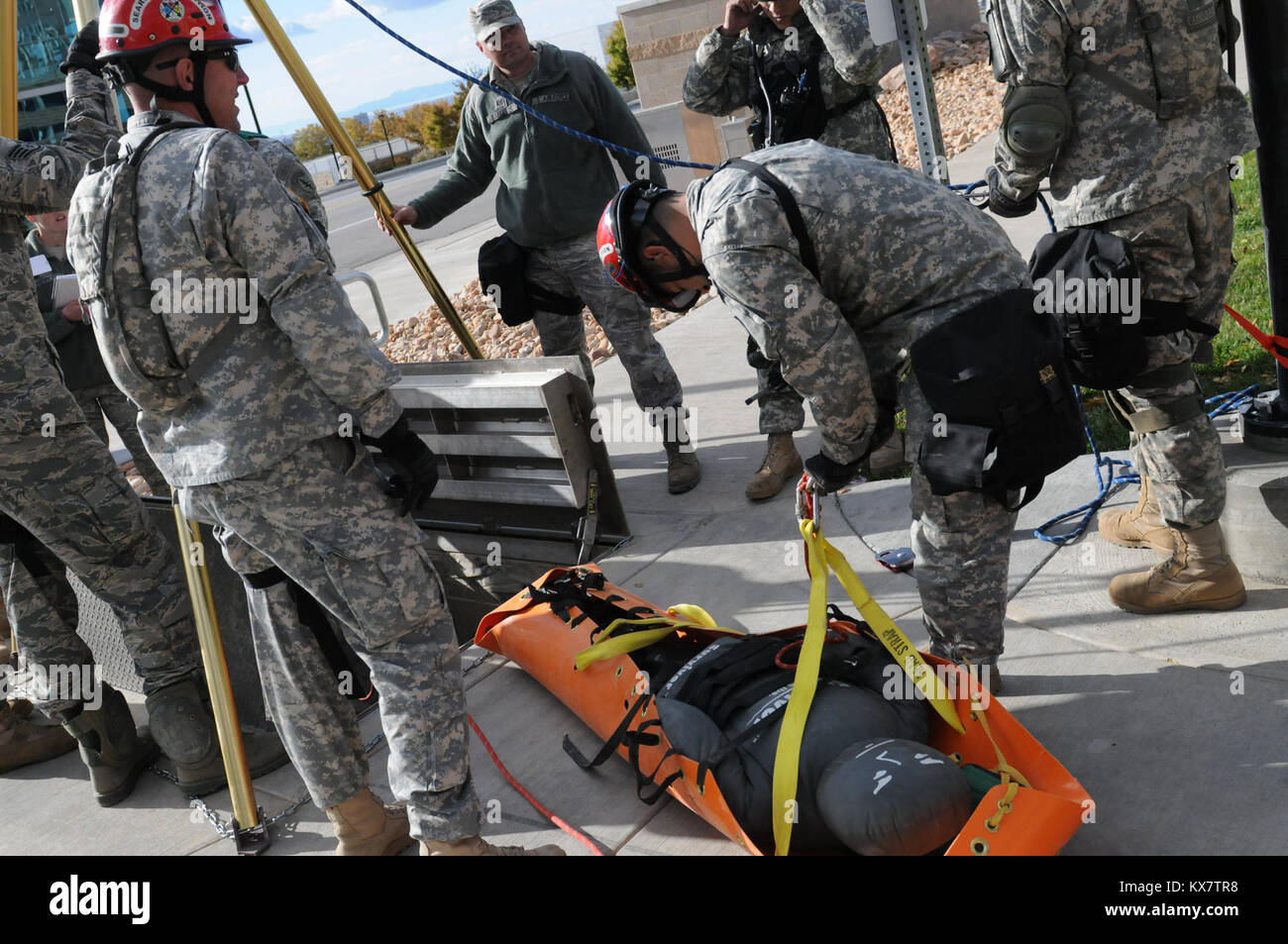 US Army National Guard search and extraction rescue team. Colorado ...