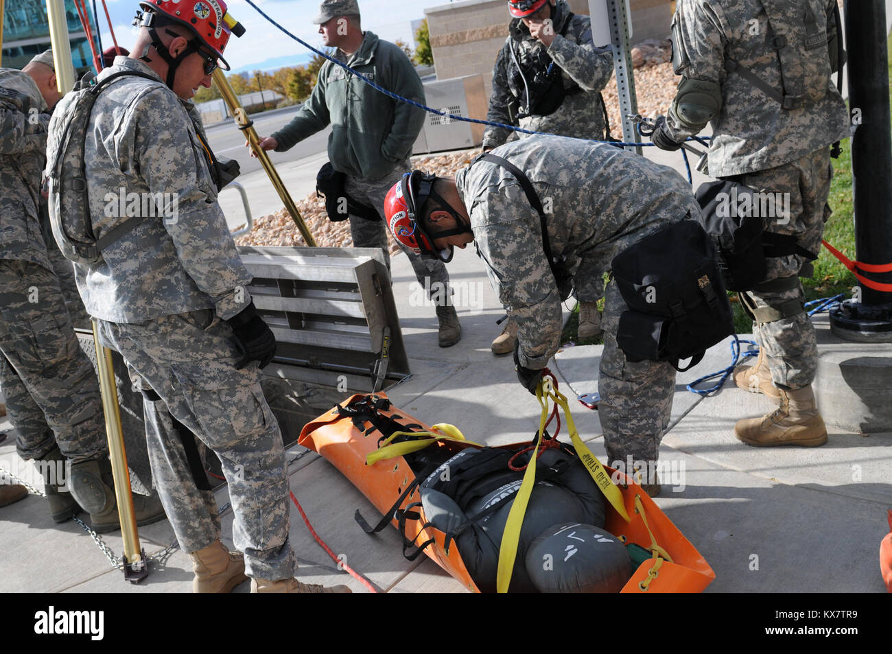 US Army National Guard search and extraction rescue team. Colorado ...