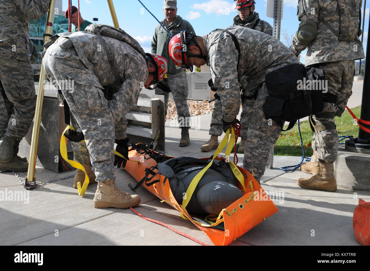 US Army National Guard search and extraction rescue team. Colorado ...