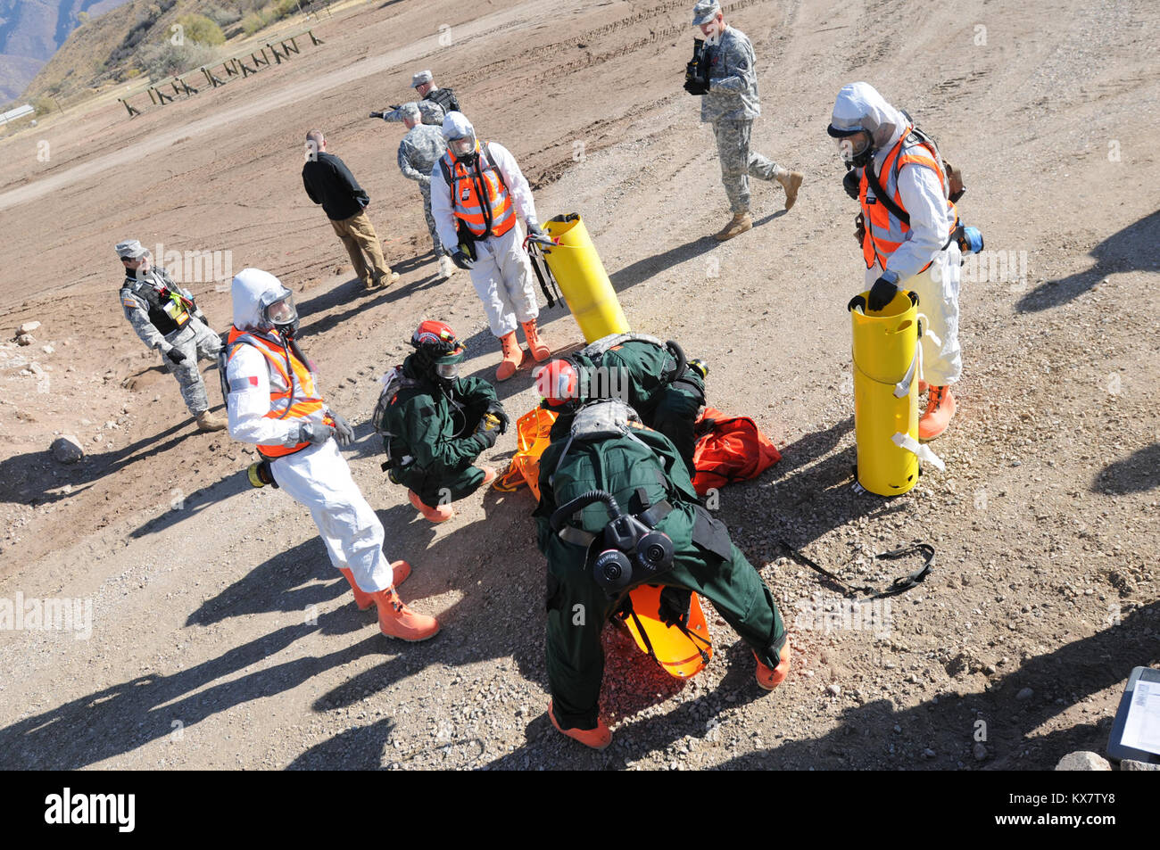 CBRN Enhanced Response Force Package (CERFP) Soldiers perform search ...
