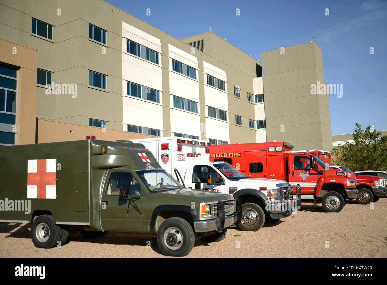 U.S. Army National Guard and emergency services carry out disaster ...
